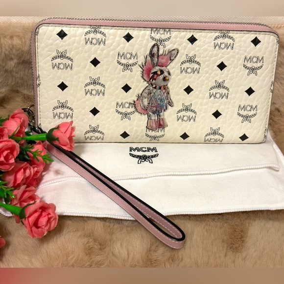 MCM | Bags | Mcm Rabbit Zip Around Long Wallet | Poshmark